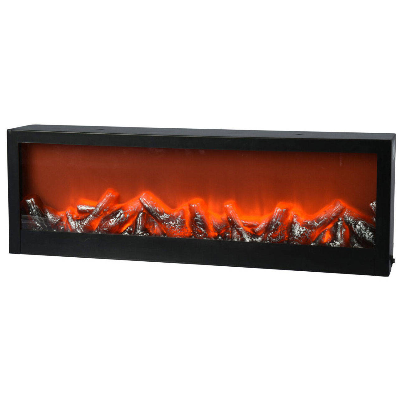 Kominek LED na baterie, podłużny, 60 x 10 x 20 cm OUTLET – EDAXO